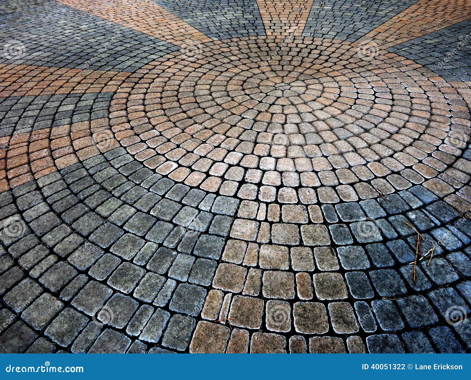 Cobble Stone Circle Pattern Stock Photo - Image of architecture, gray ...