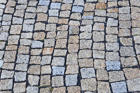 Cobble stone path stock image. Image of road, grey, architecture - 26713693
