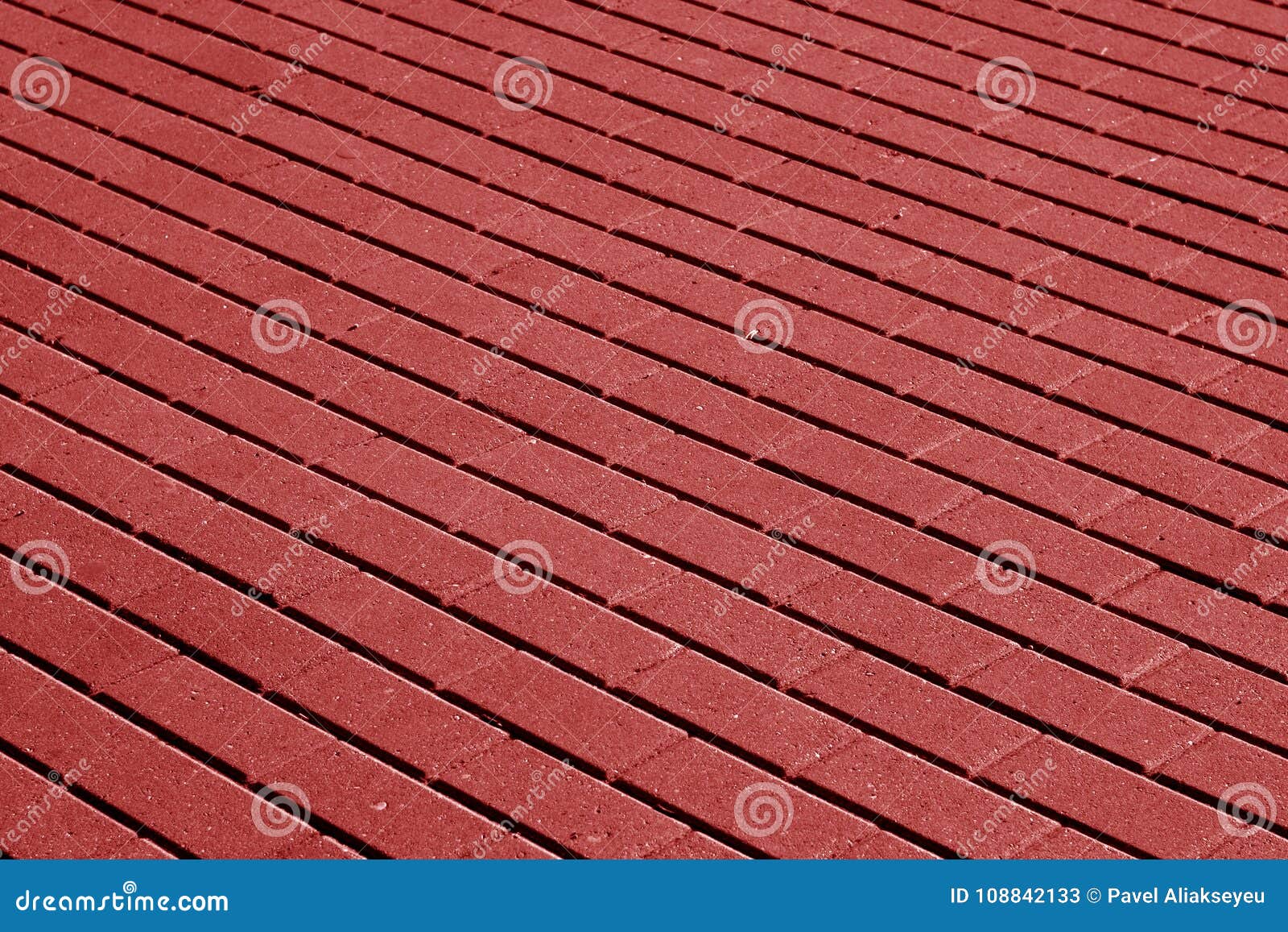 Cobble Stone Pavement Surface Pattern in Red Tone. Stock Image - Image ...