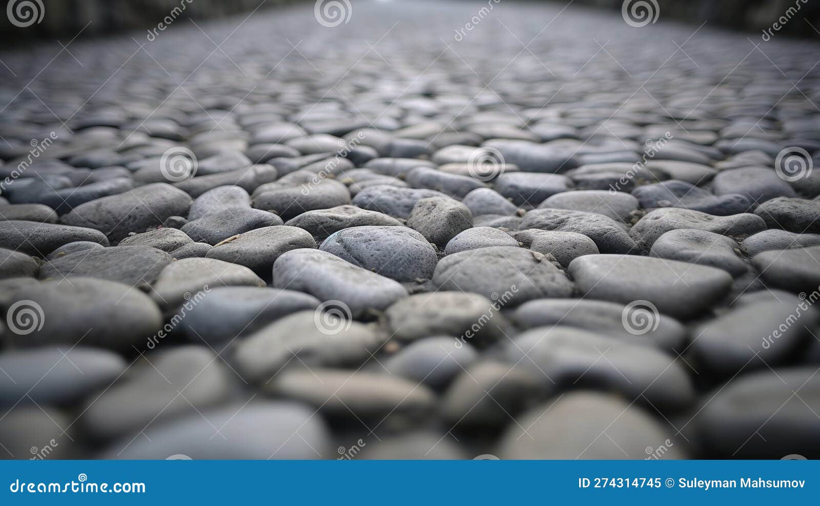 Cobble Stone Texture with a Shallow Depth of Field for Perspective ...