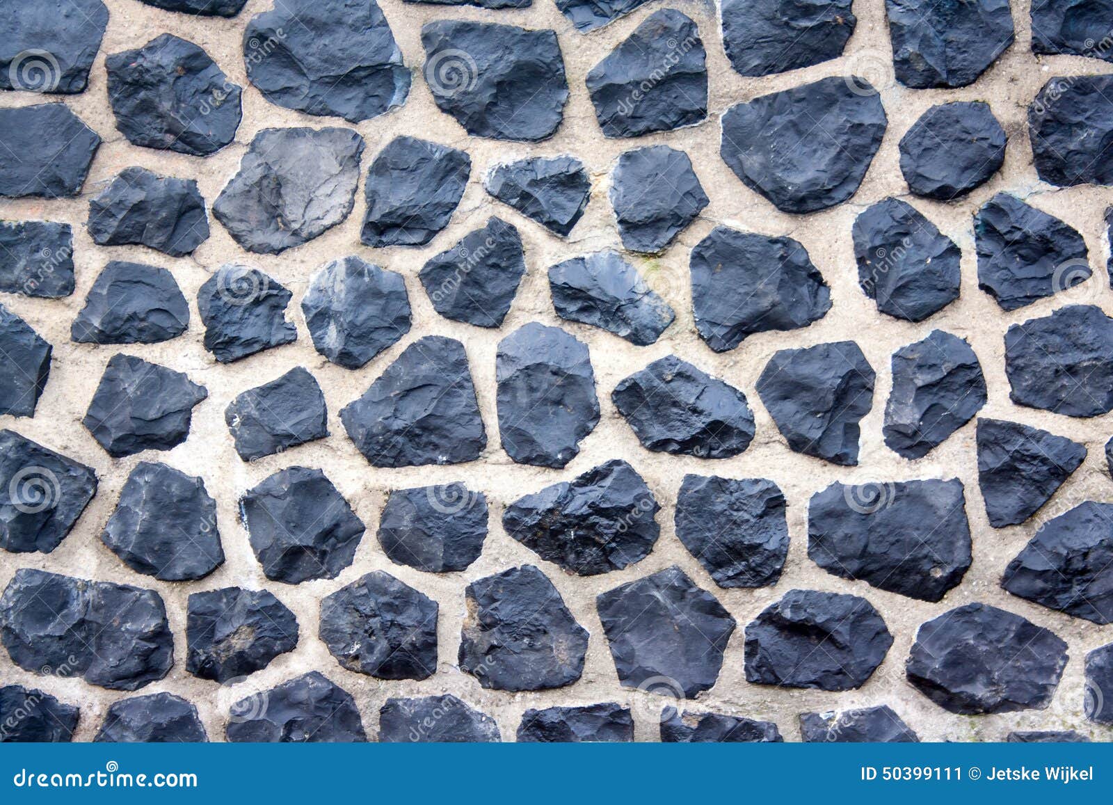 Cobble stone wall stock image. Image of road, city, outdoors - 50399111