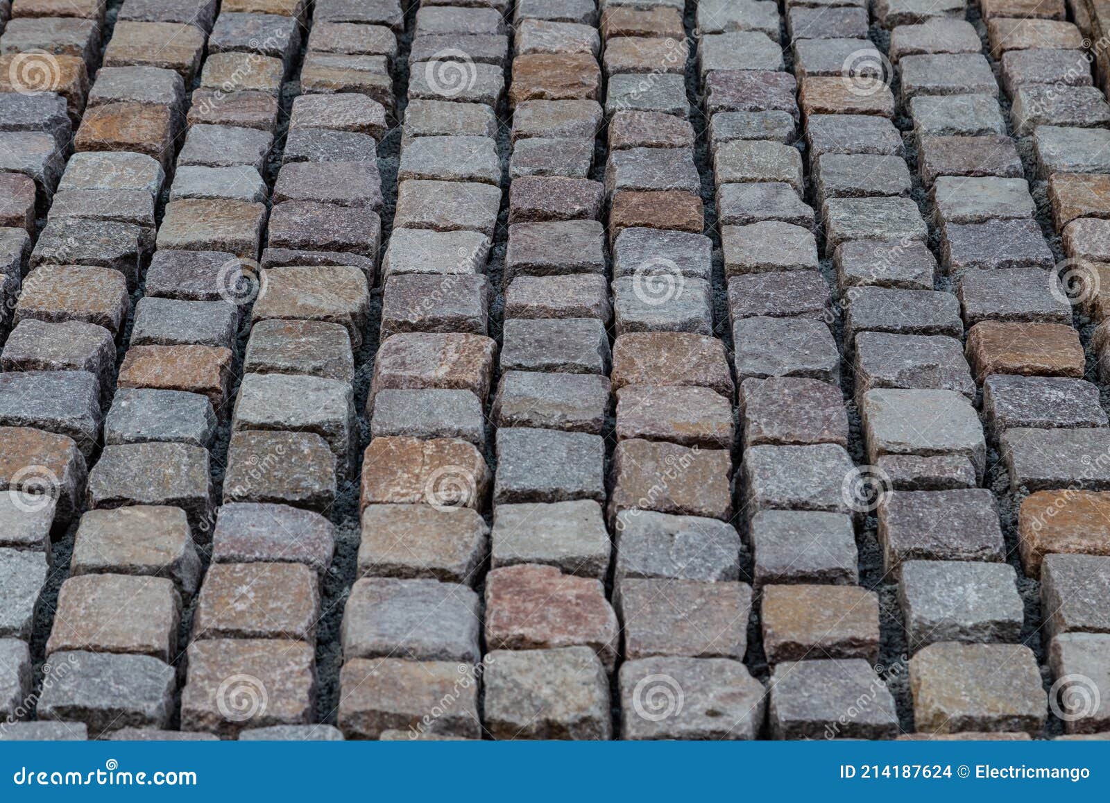 Cobble stone work stock photo. Image of site, cobble - 214187624
