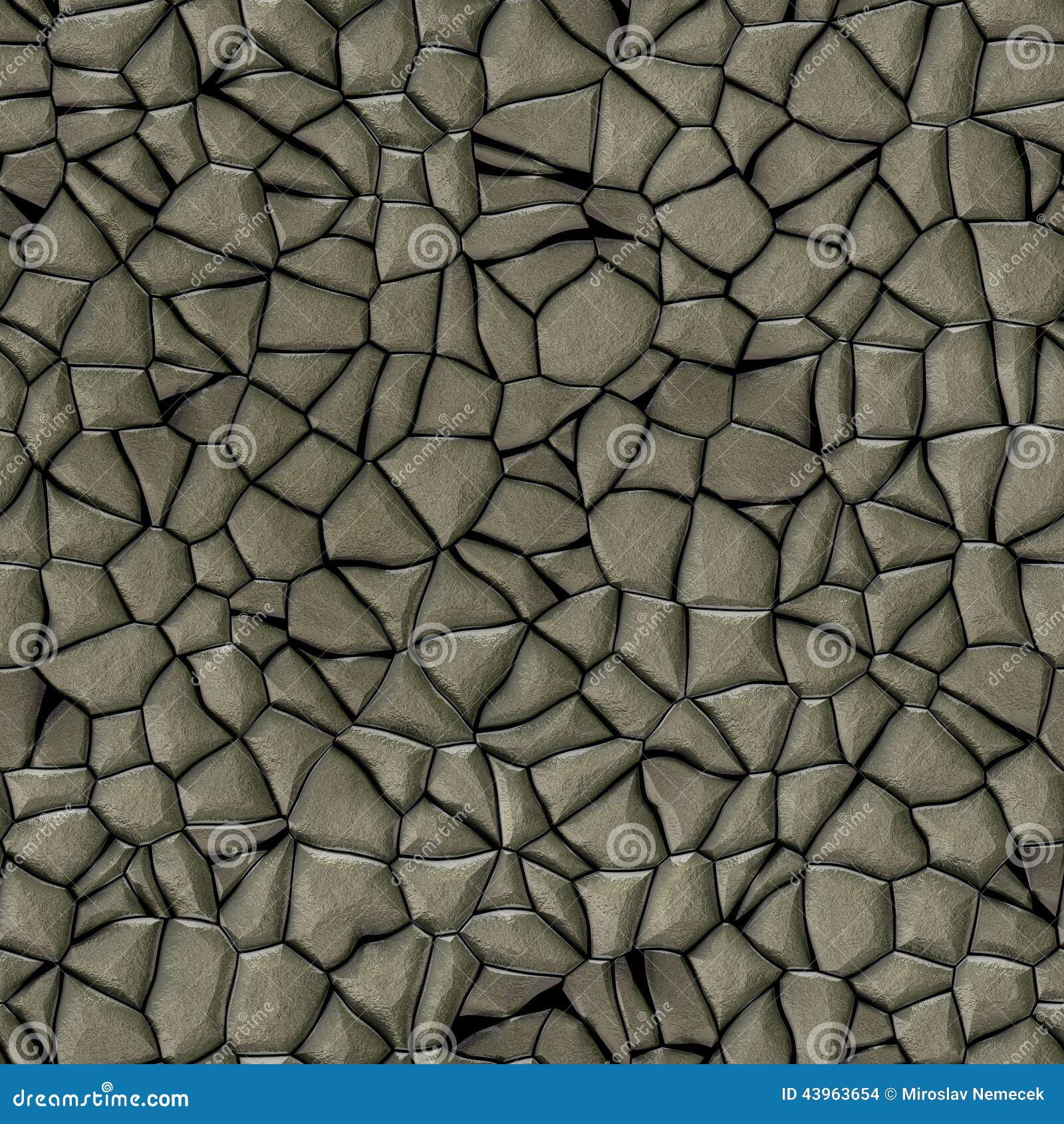 Cobble Stones Seamless Generated Texture (diffuse, Bump, Normal) Stock ...