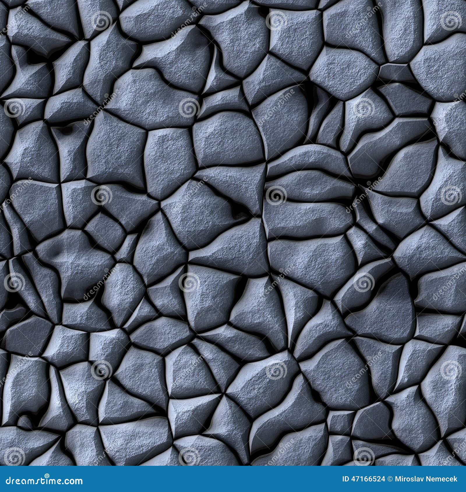 Cobble Stones Seamless Generated Texture (diffuse, Bump, Normal) Stock ...