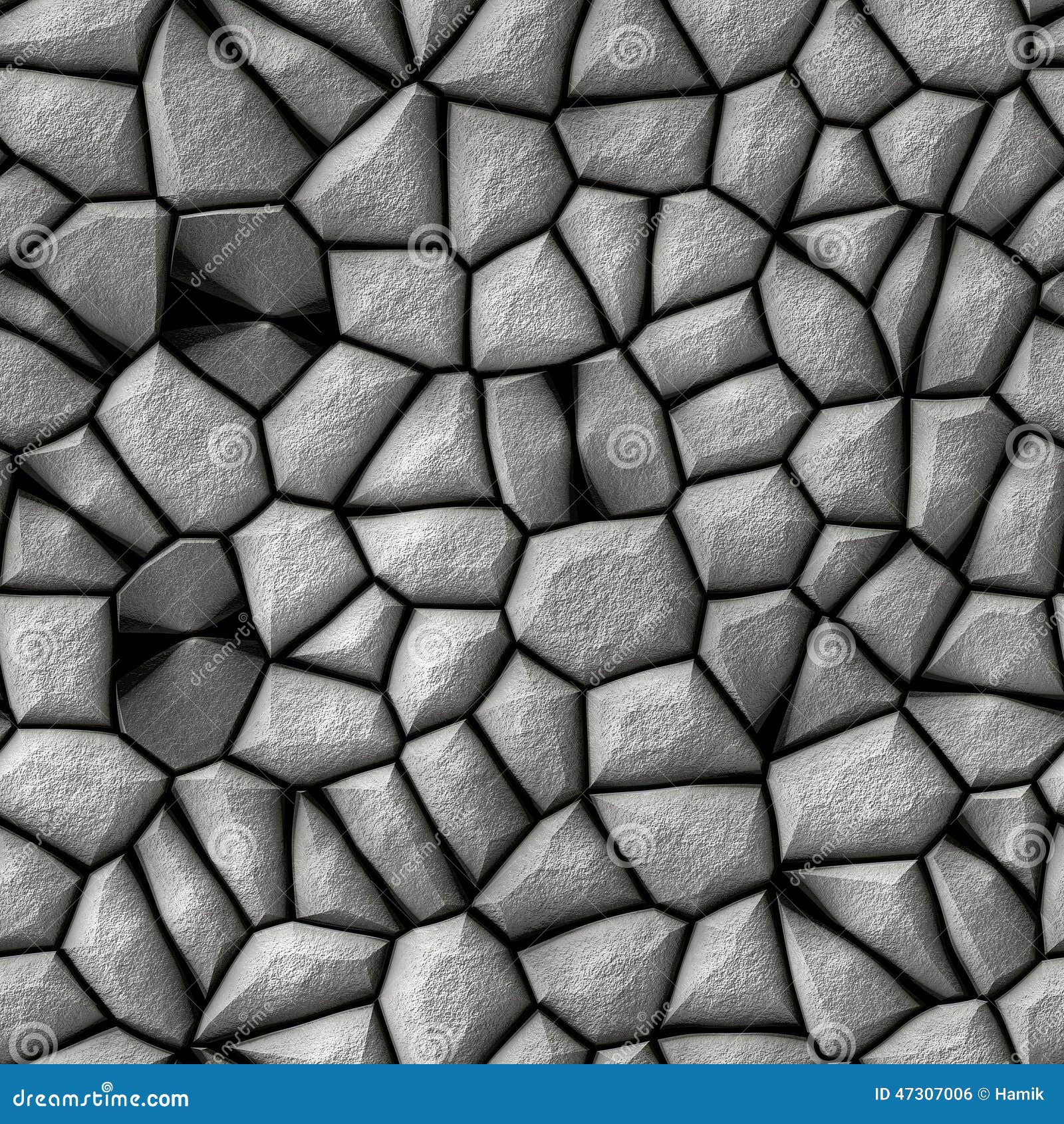 Cobble Stones Seamless Generated Texture (diffuse, Bump, Normal) Stock ...