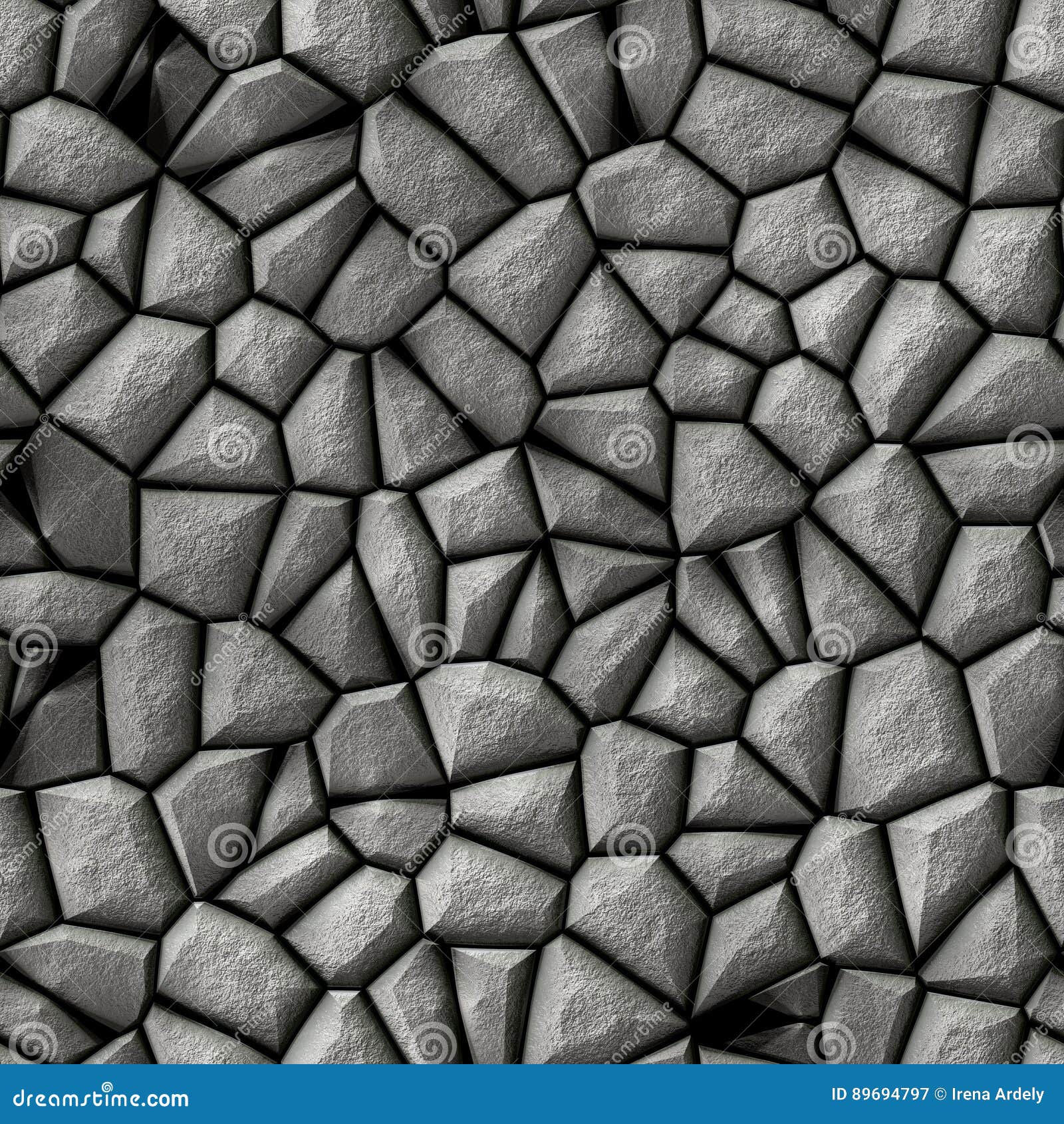 Cobble Stones Irregular Mosaic Pattern Seamless Background - Pavement ...