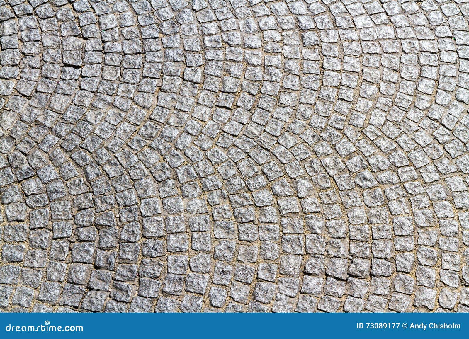 Cobble Stones Making Curved Pattern. Stock Image - Image of stone ...