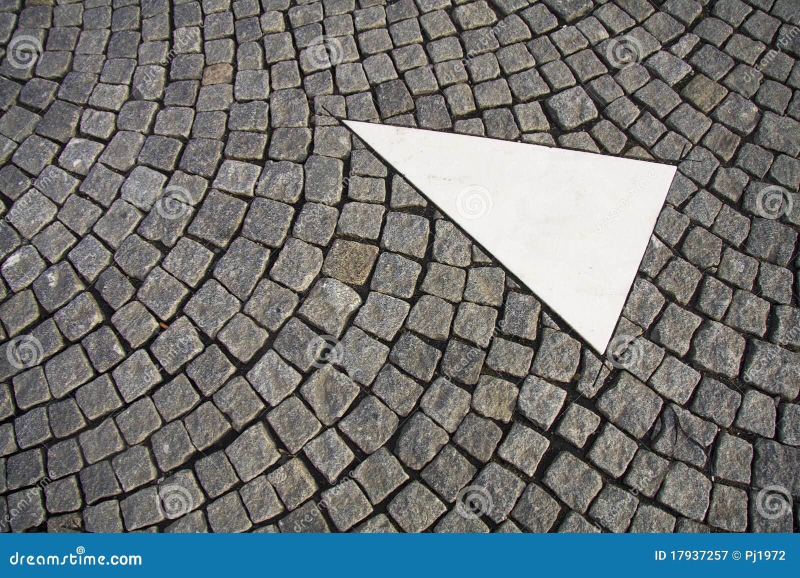 Cobble Stones with Traffic Sign Stock Image - Image of ancient, path ...
