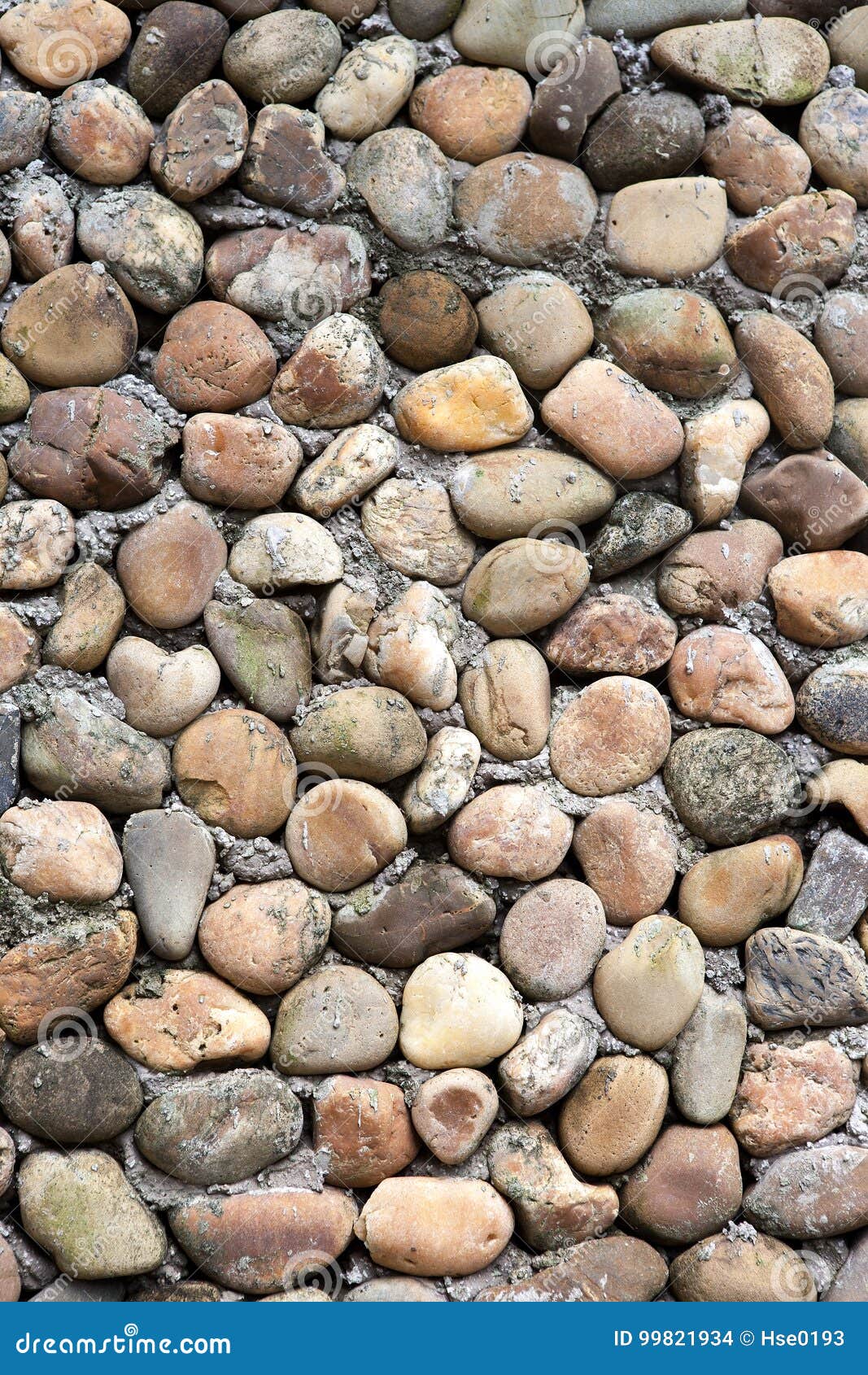 Cobble Wall stock photo. Image of small, colorful, background - 99821934
