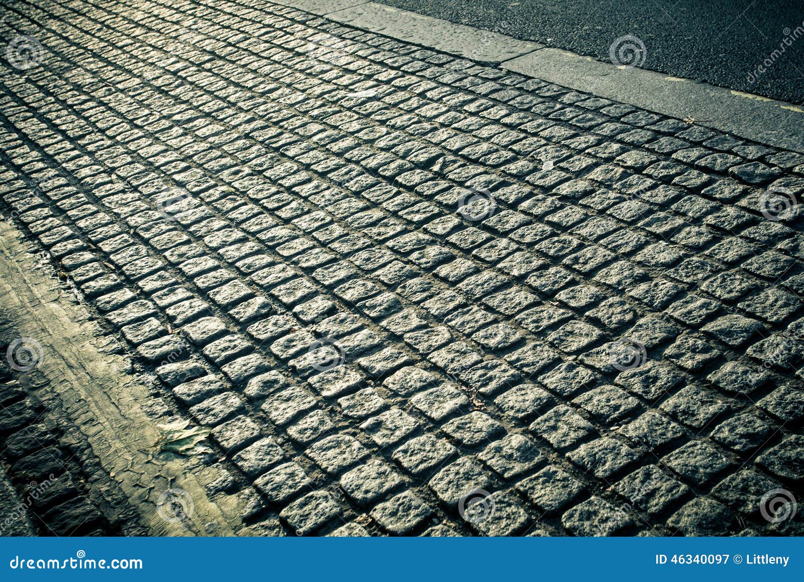 Cobbled Lane stock image. Image of black, pavement, paved - 46340097