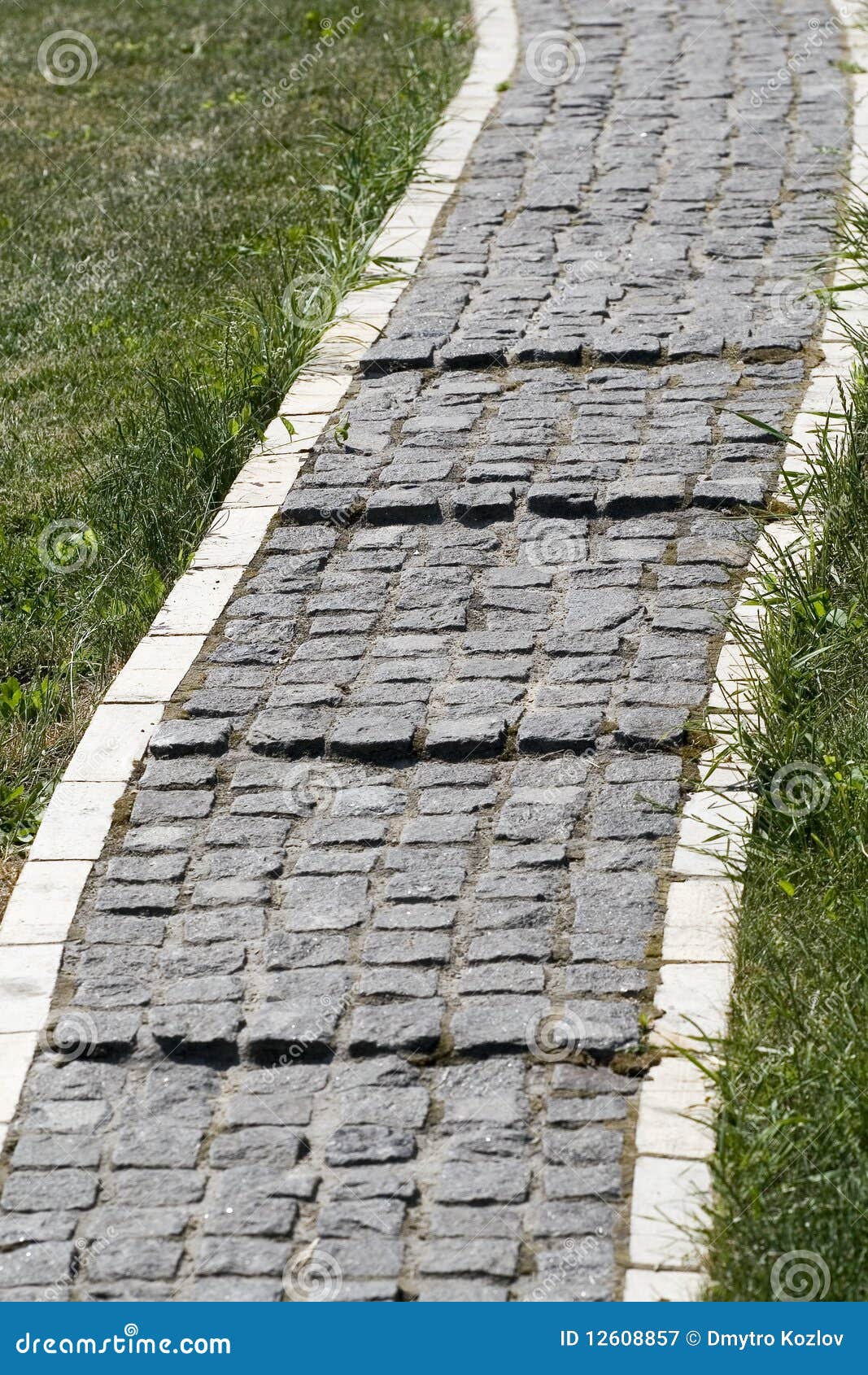 Cobbled path stock image. Image of alley, background - 12608857