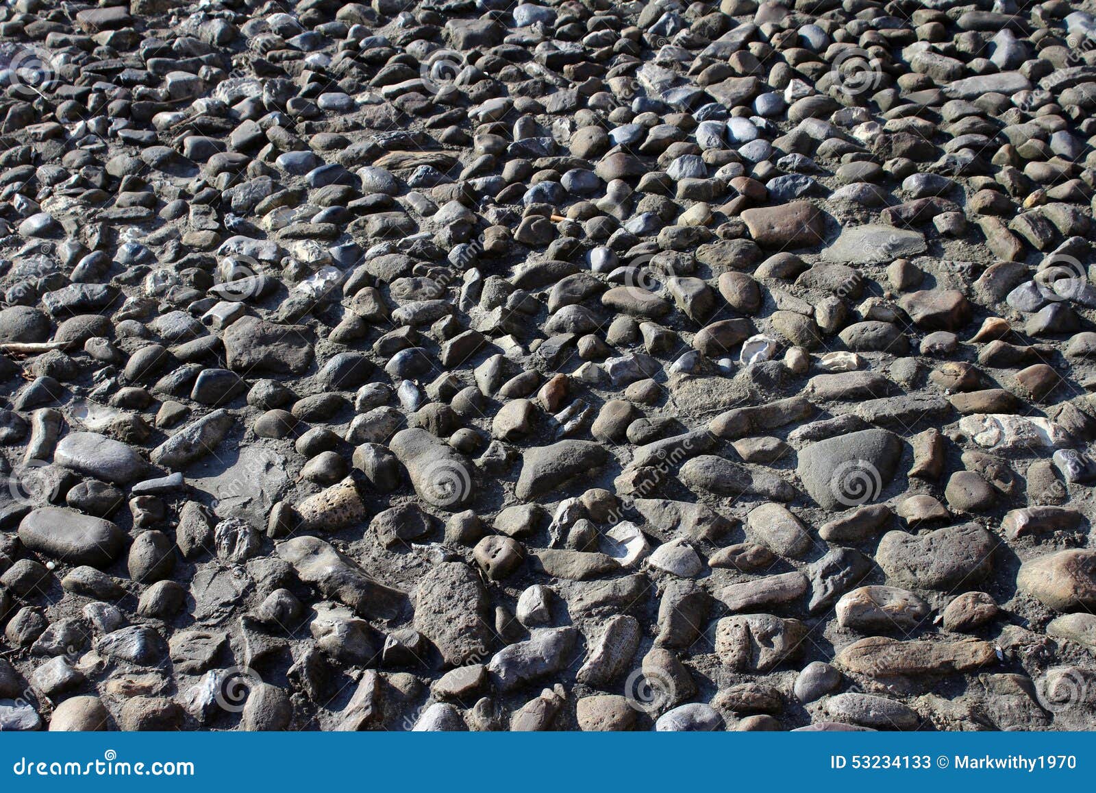 Cobbled path stock image. Image of cobble, floor, pebbles - 53234133