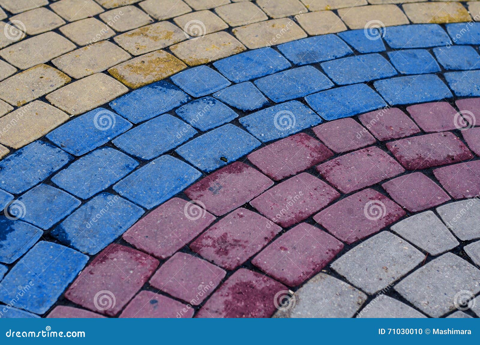 Cobbled Pavement Pattern Made of Cubes. Stock Photo - Image of cobbled ...