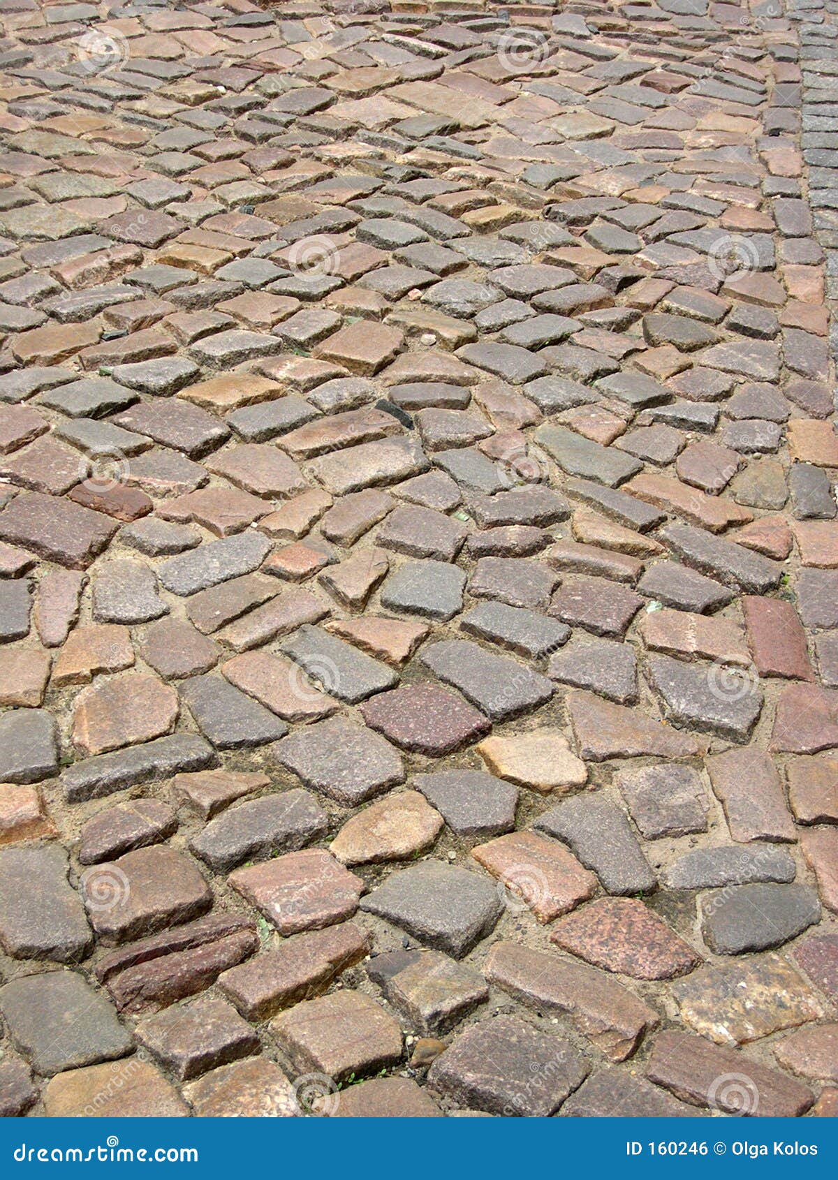 Cobbled road stock photo. Image of walkway, pavement, conceptual - 160246