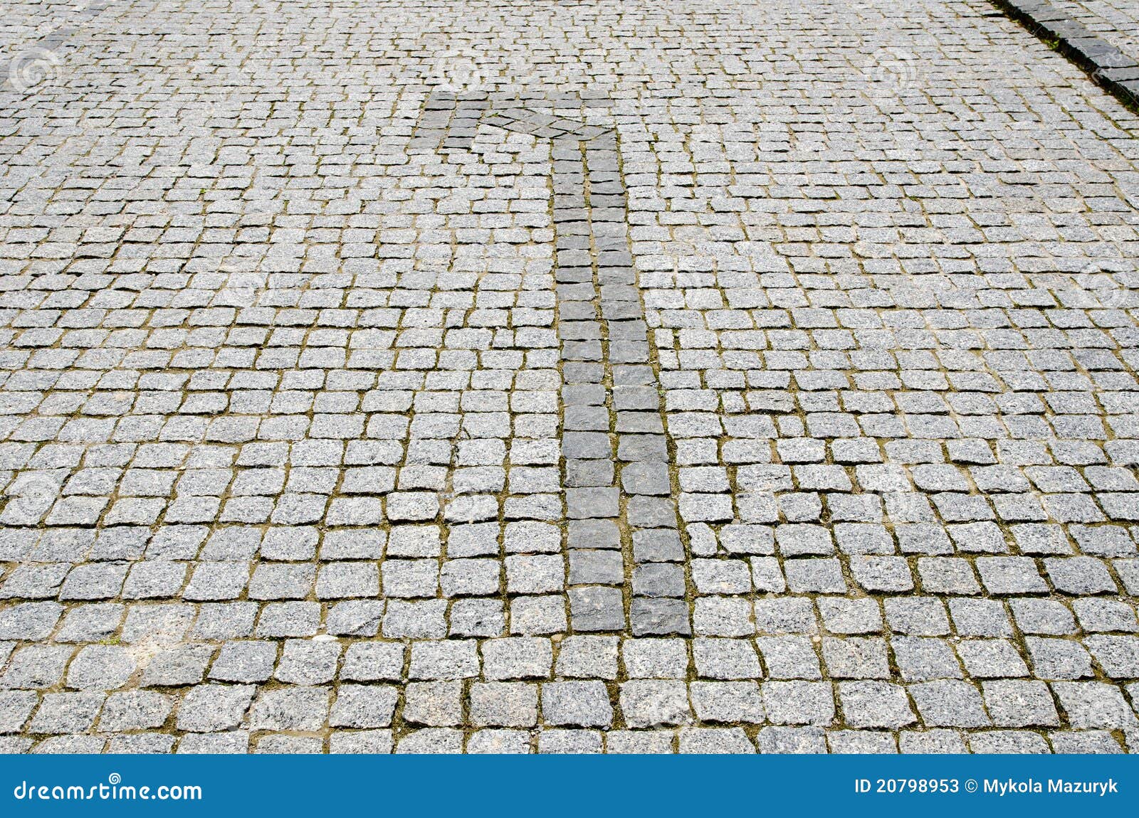 Cobbled road stock image. Image of road, grey, avenue - 20798953