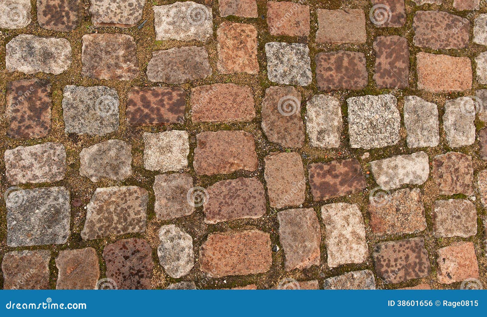 Cobbled Road Background on the Ground Stock Photo - Image of block ...