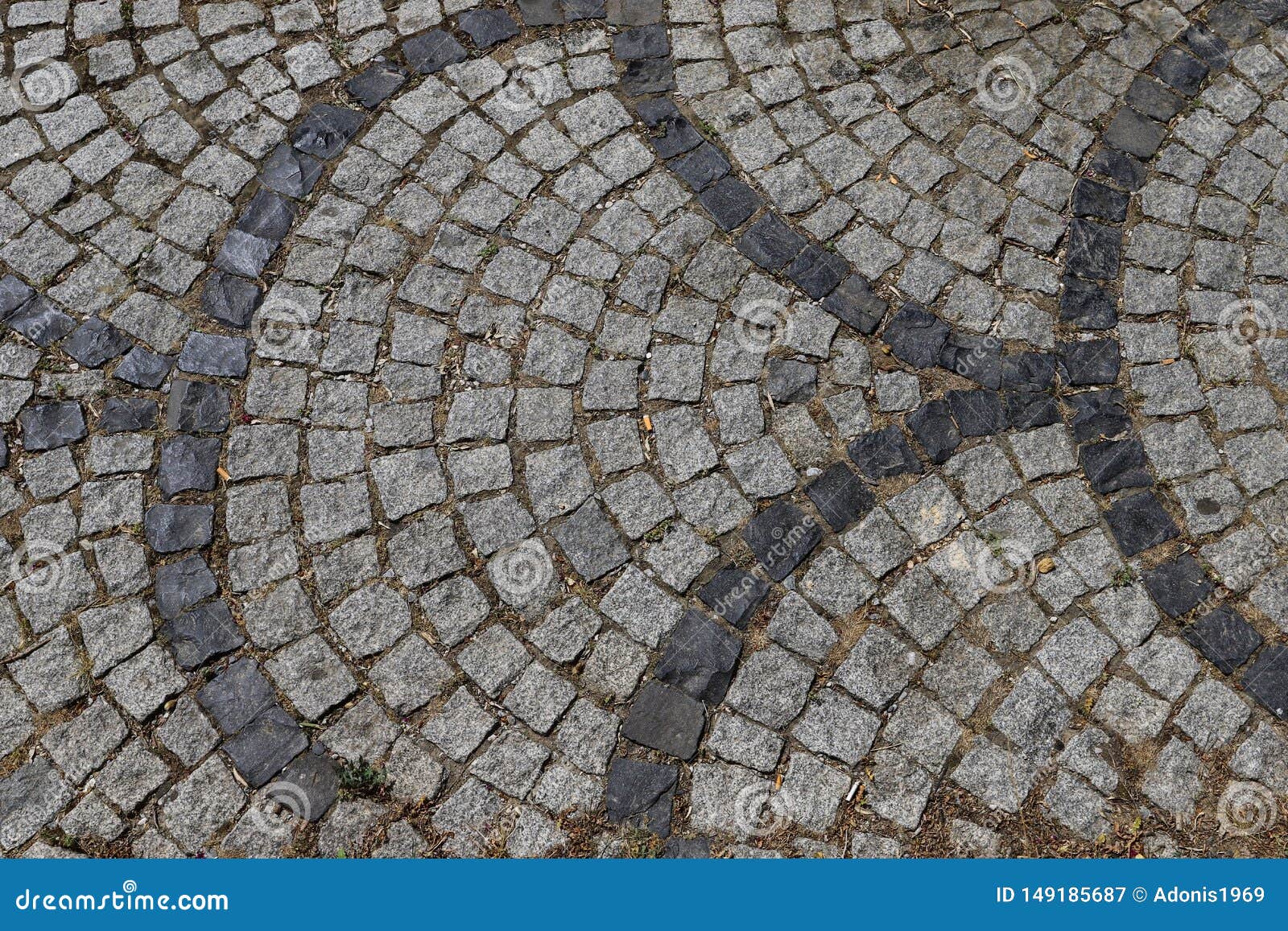 Cobbled Road Close-up; Texture; Background Stock Image - Image of ...