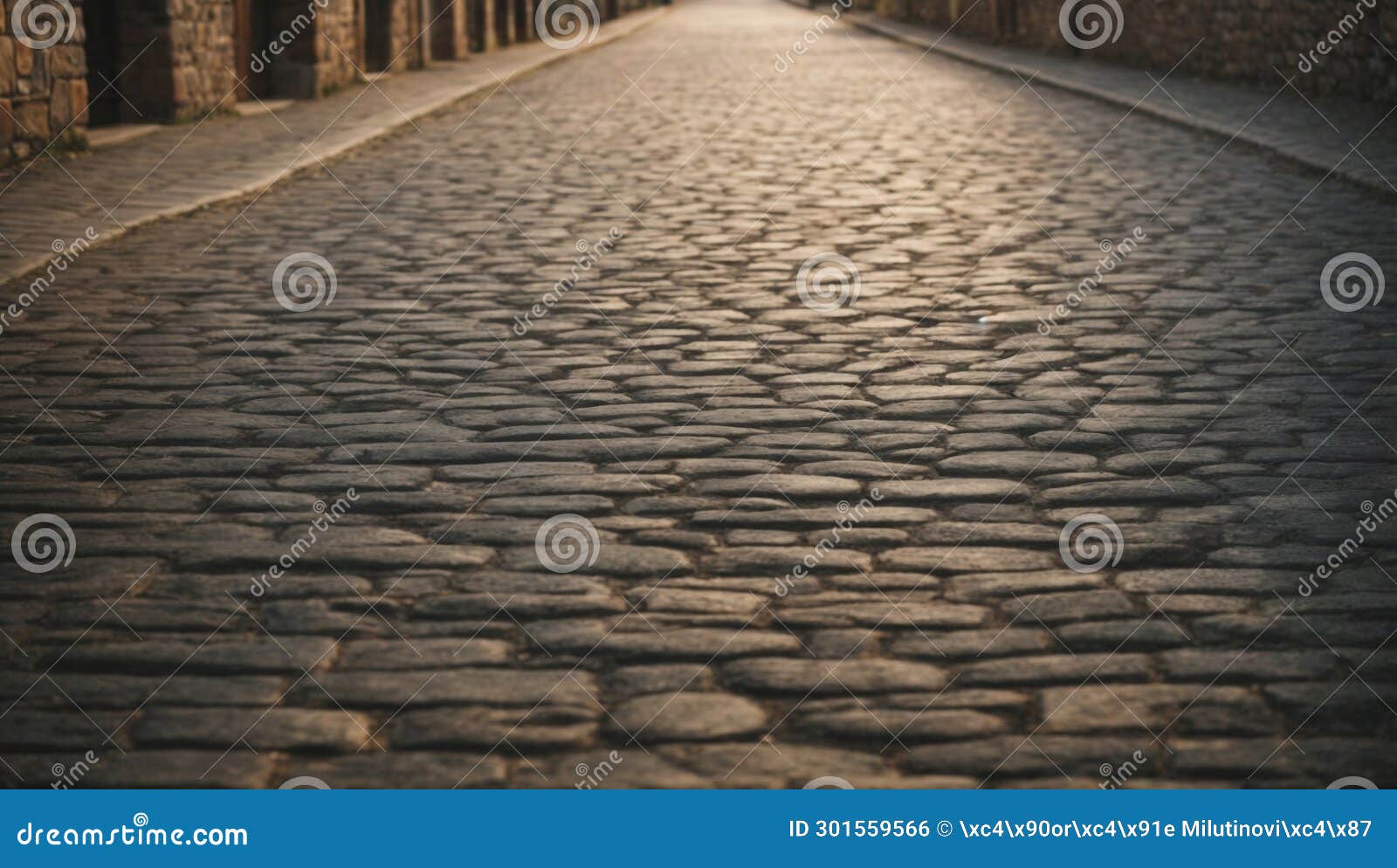 A Textured Cobbled Stone Pathway, Ideal for Creating Rustic-themed ...
