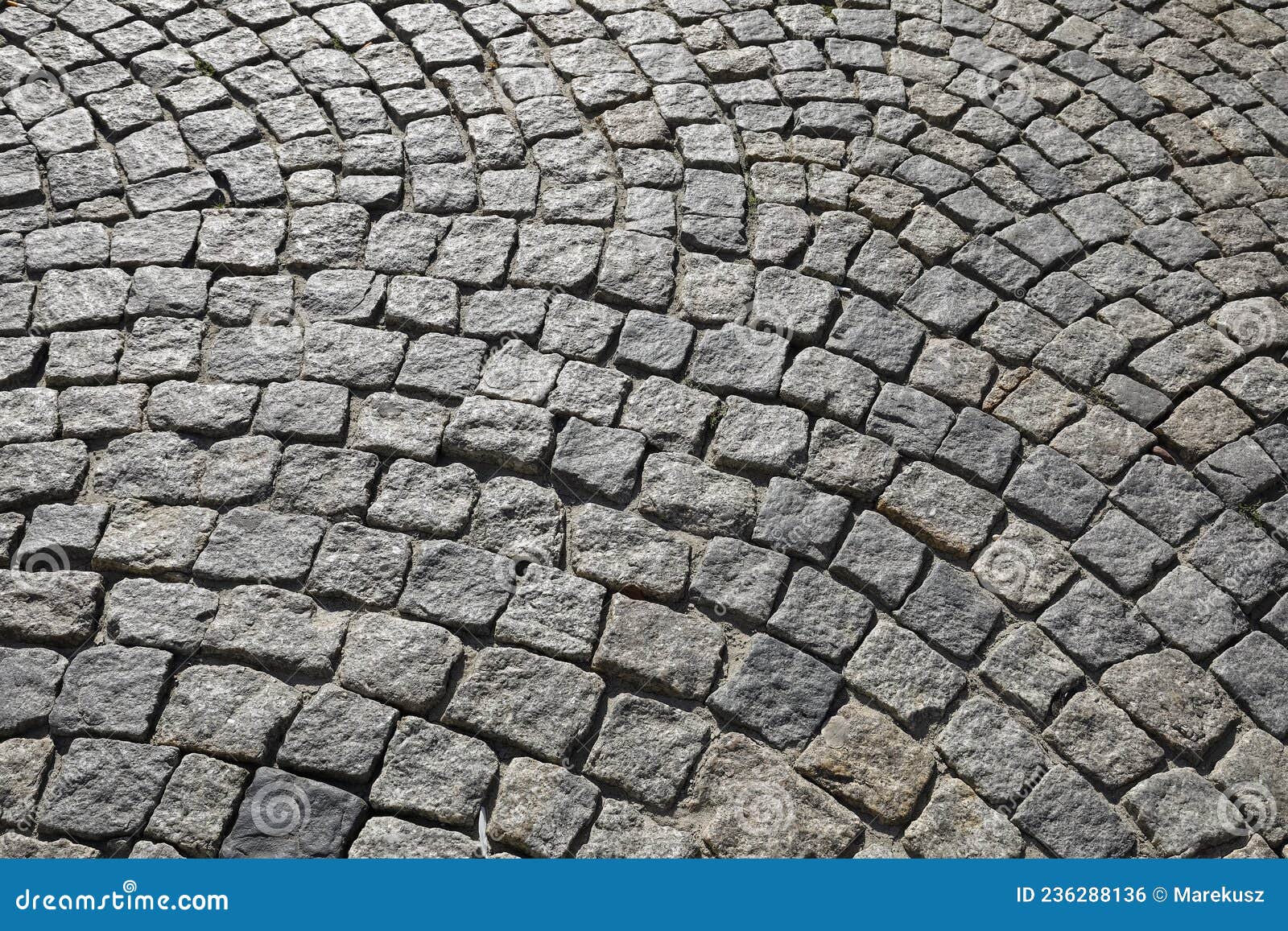 Cobbled stone road surface stock photo. Image of material - 236288136