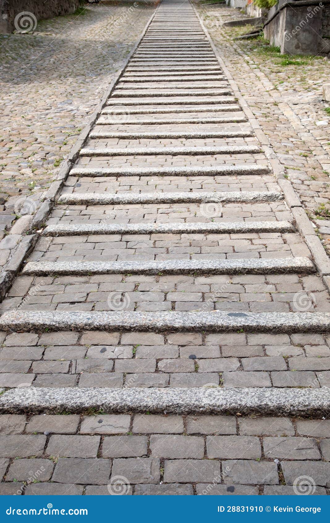 Cobbled Stone Steps stock photo. Image of stair, hill - 28831910