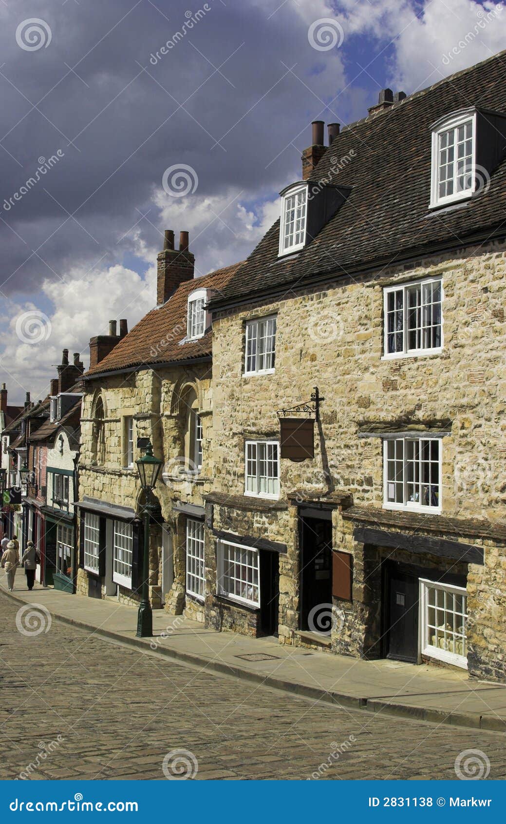Cobbled Street stock photo. Image of architectural, lincoln - 2831138