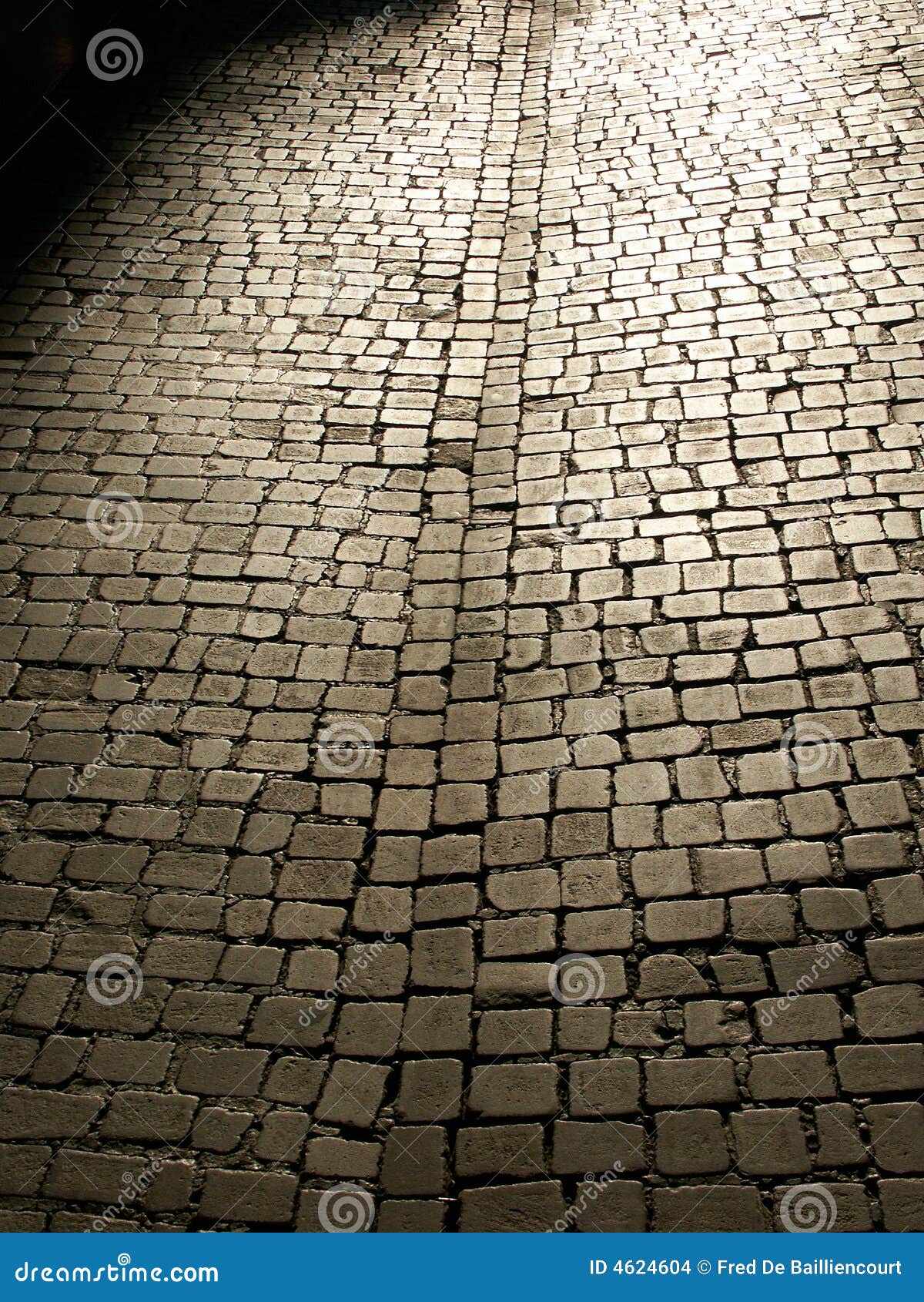 Cobbled Street stock photo. Image of shiny, sunlight, urban - 4624604