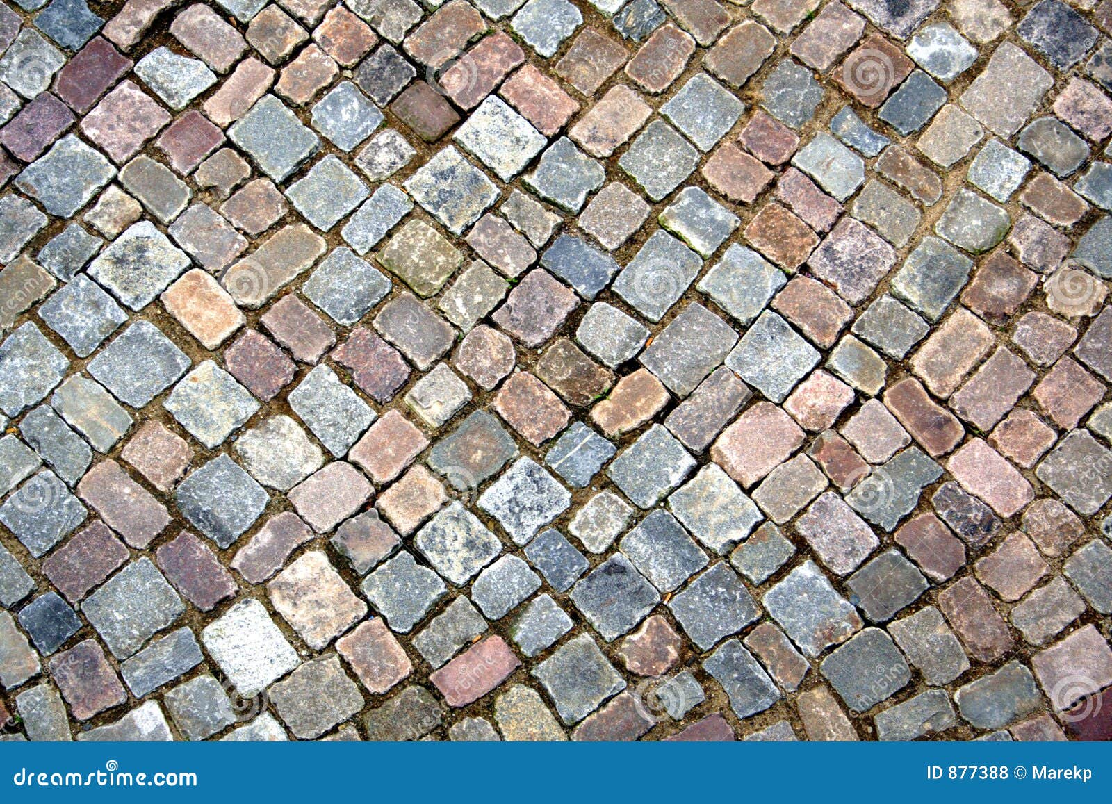 Cobbled street stock photo. Image of material, pattern - 877388