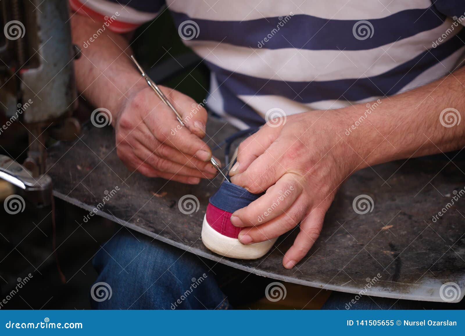 Cobbler stock image. Image of apprentice, handicrafts - 141505655