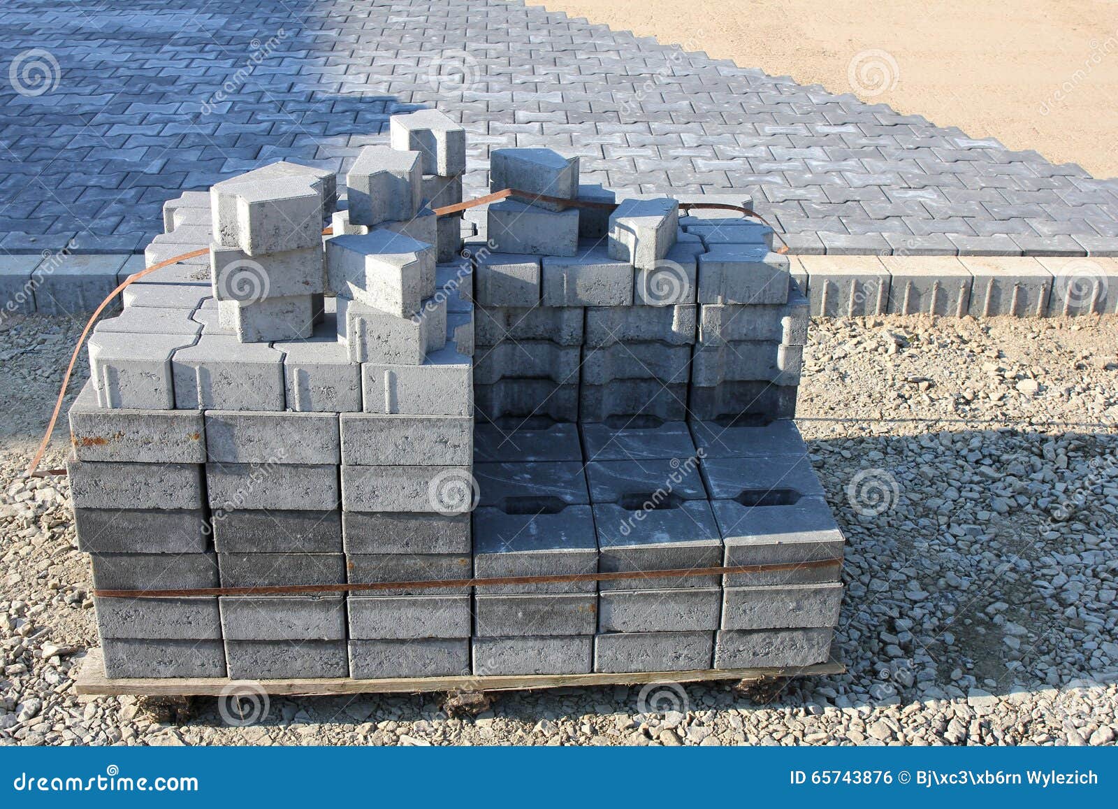 Cobbles at Construction Site Stock Photo - Image of pattern, soil: 65743876