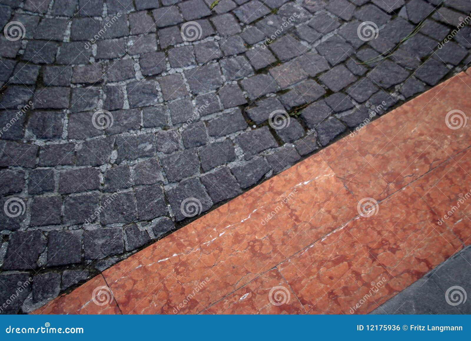 Cobblestone stock photo. Image of road, grey, roadside - 12175936