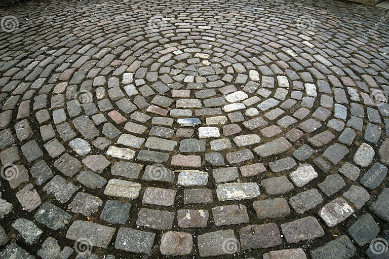 Cobblestone Circle Pattern stock photo. Image of circles - 107556