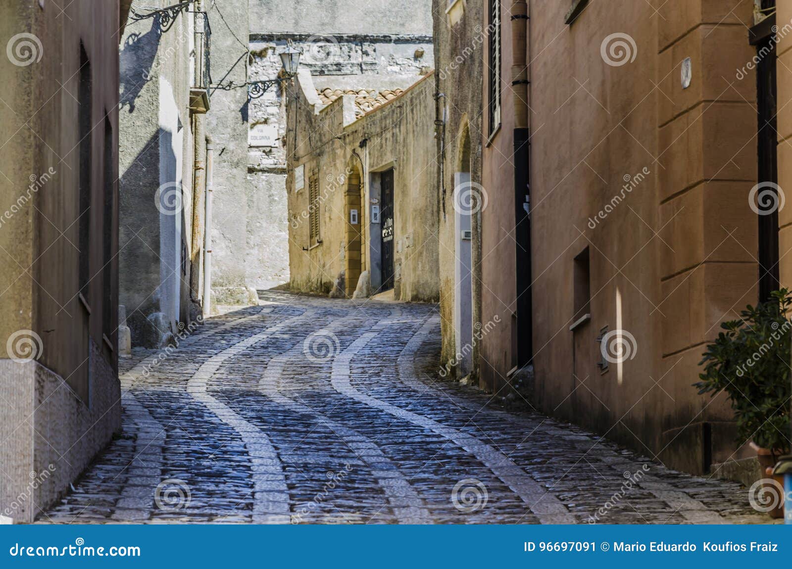 The Cobblestone Drawings of the Ancient Cities Stock Image - Image of ...