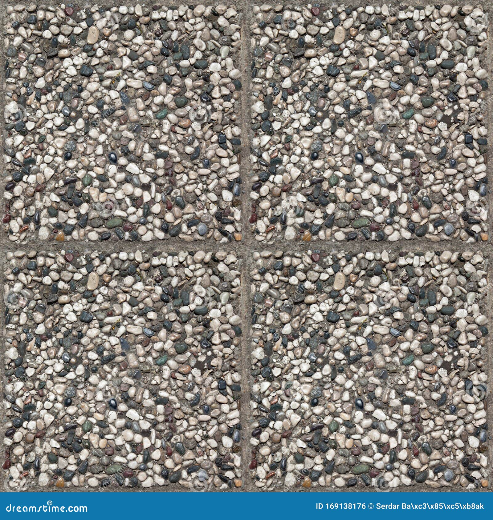 Cobblestone Formed from the Confluence of Tiny Pebbles Stock Photo ...