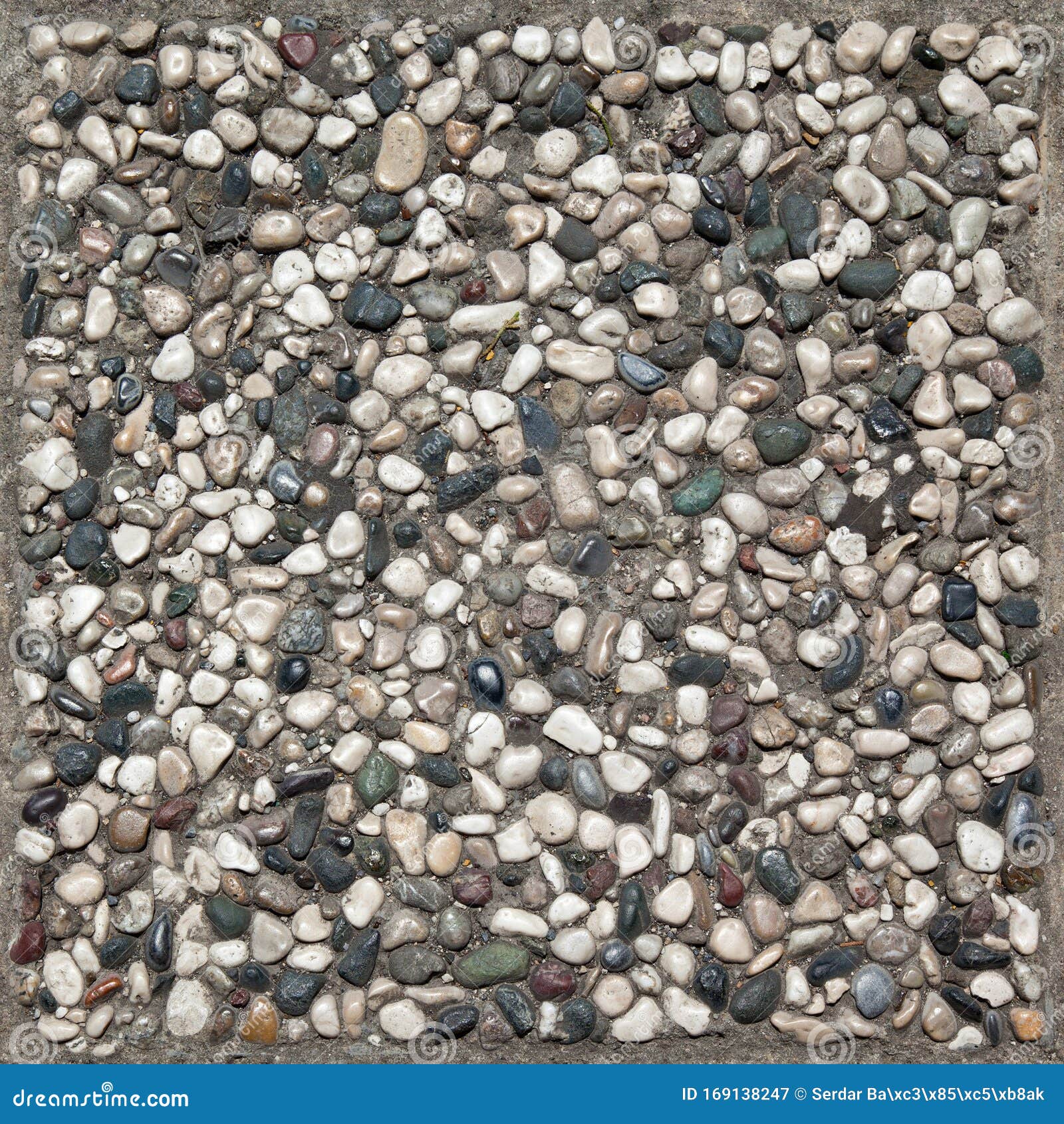 Cobblestone Formed from the Confluence of Tiny Pebbles Stock Image ...