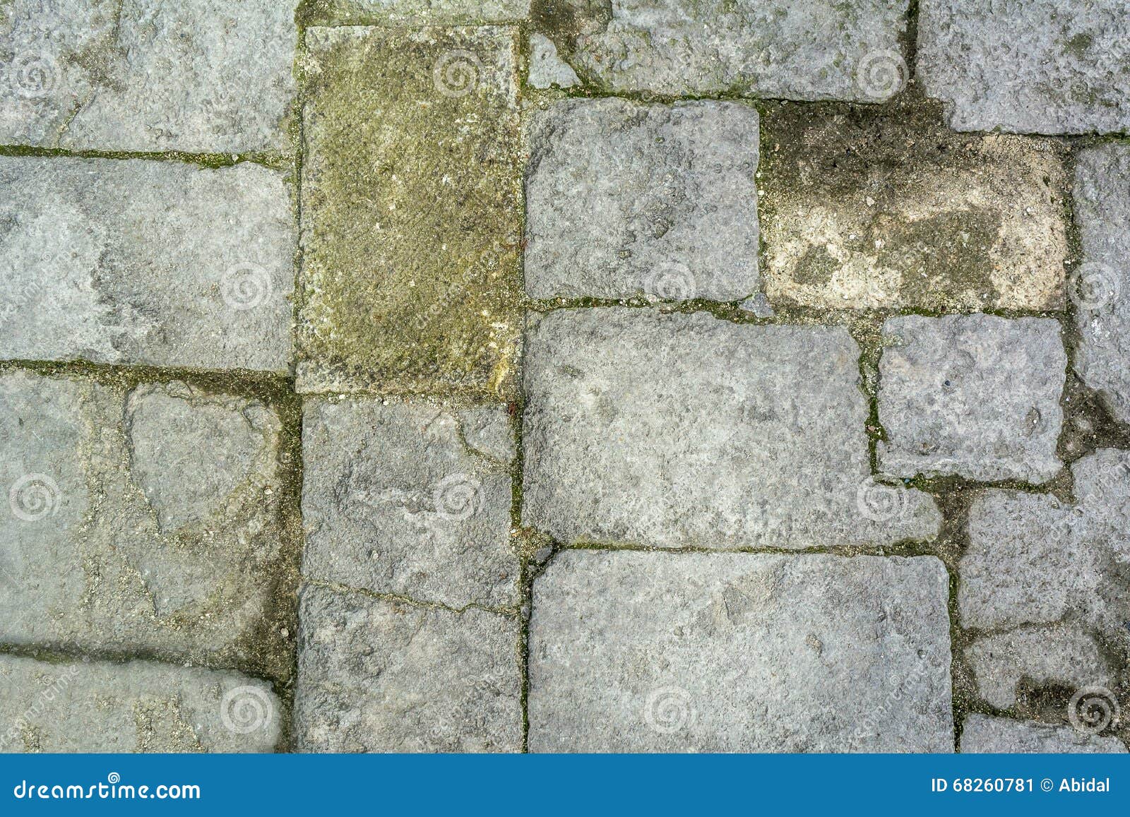 Cobblestone with Grass Texture Stock Image - Image of closeup, concrete ...