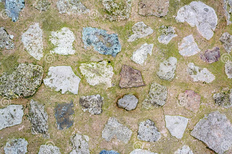 Cobblestone with Grass Texture Stock Photo - Image of grass, medieval ...