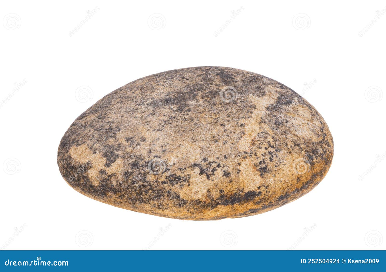 Cobblestone rock isolated stock photo. Image of sample - 252504924