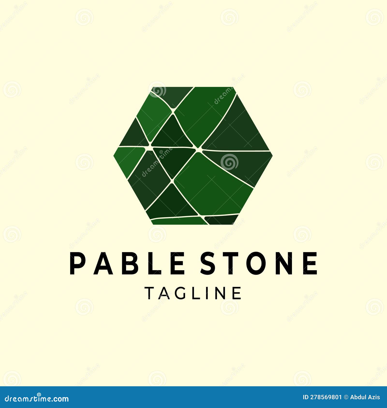 Cobblestone Logo Vector Design Stock Vector - Illustration of exterior ...