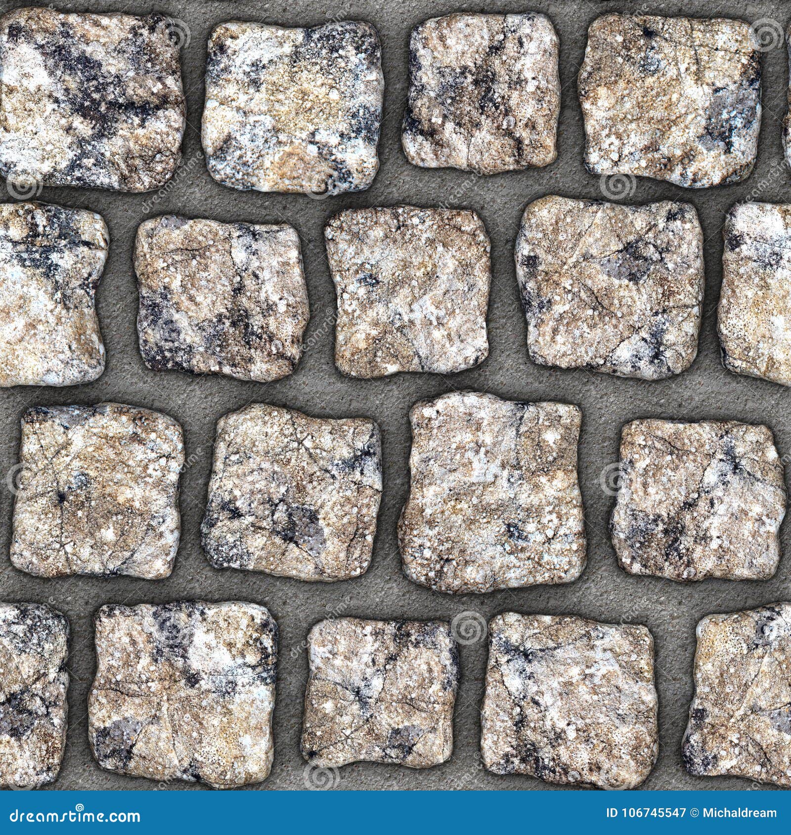 S109 Seamless Texture - Cobblestone Pavers Stock Image - Image of rough ...