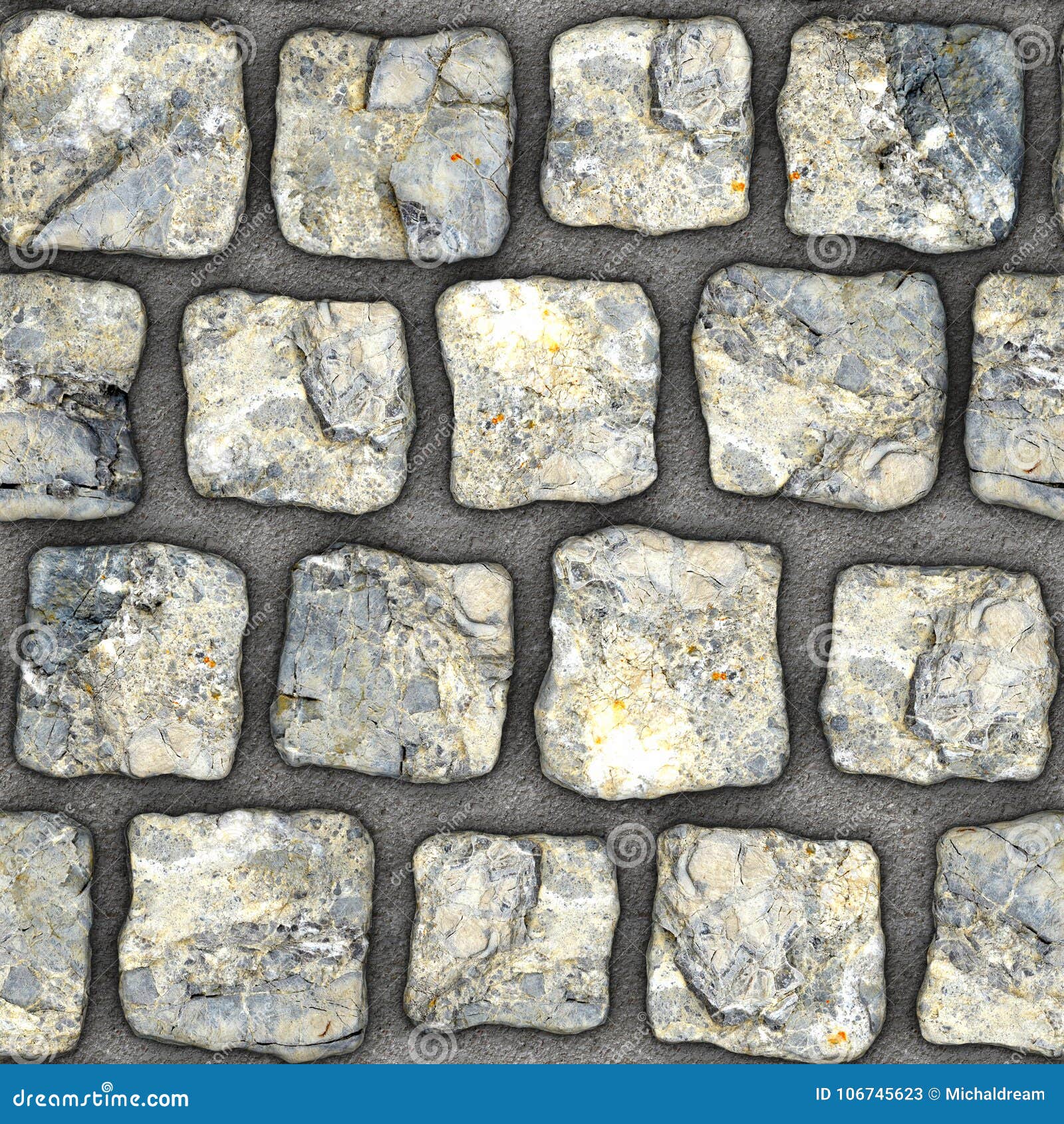 S103 Seamless Texture - Cobblestone Pavers Stock Image - Image of rough ...