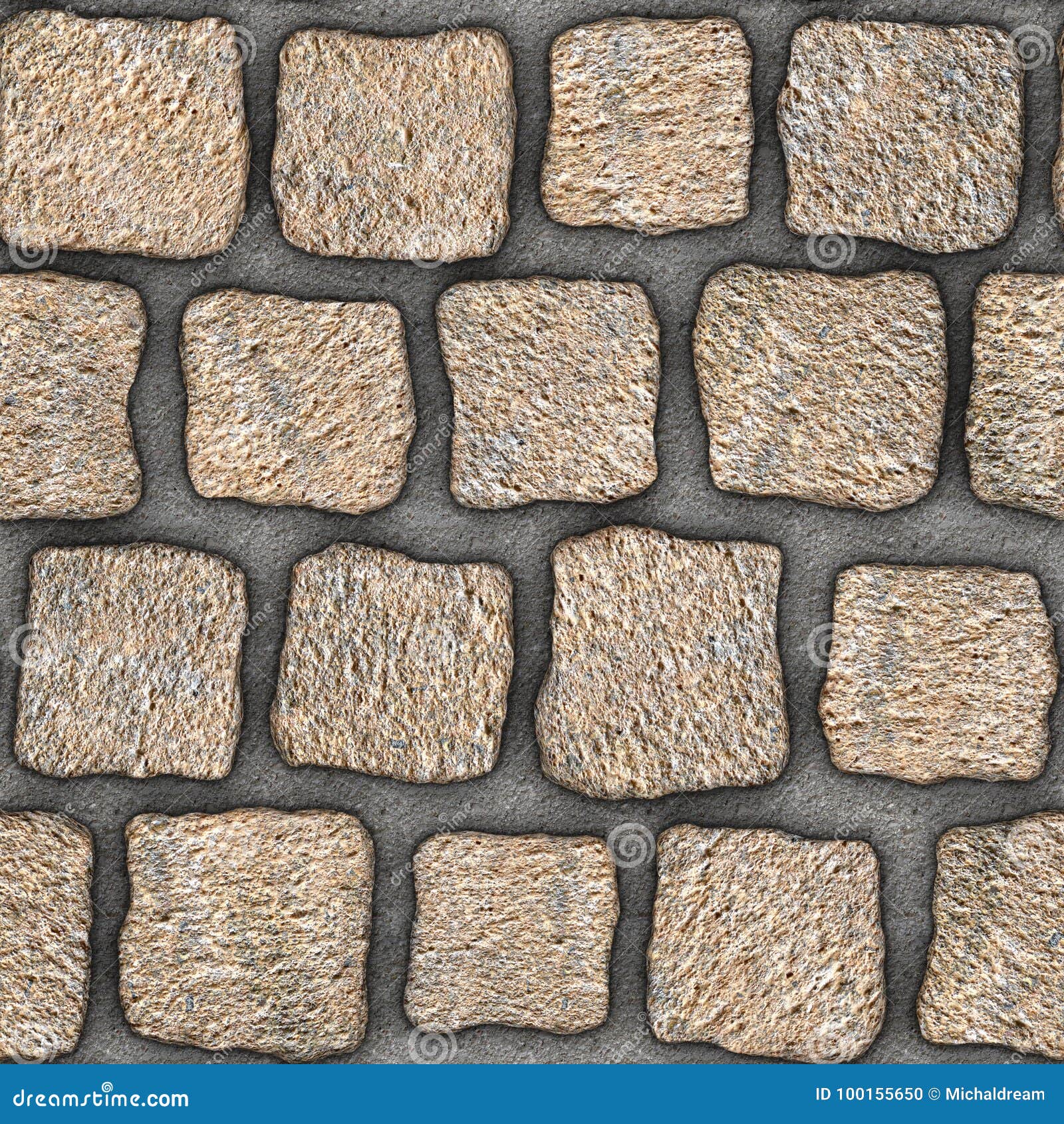 S046 Seamless Texture - Cobblestone Pavers Stock Photo - Image of ...