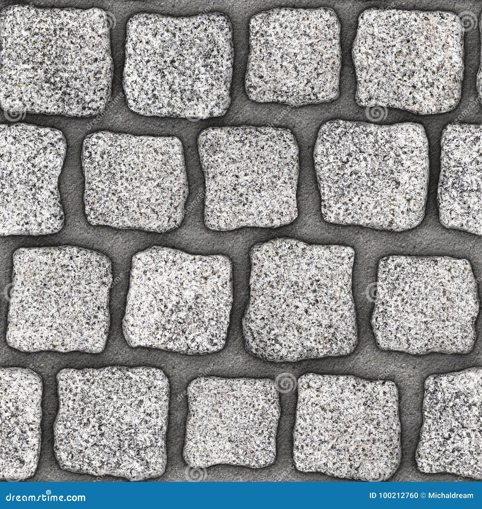 S072 Seamless Texture - Cobblestone Pavers Stock Illustration ...