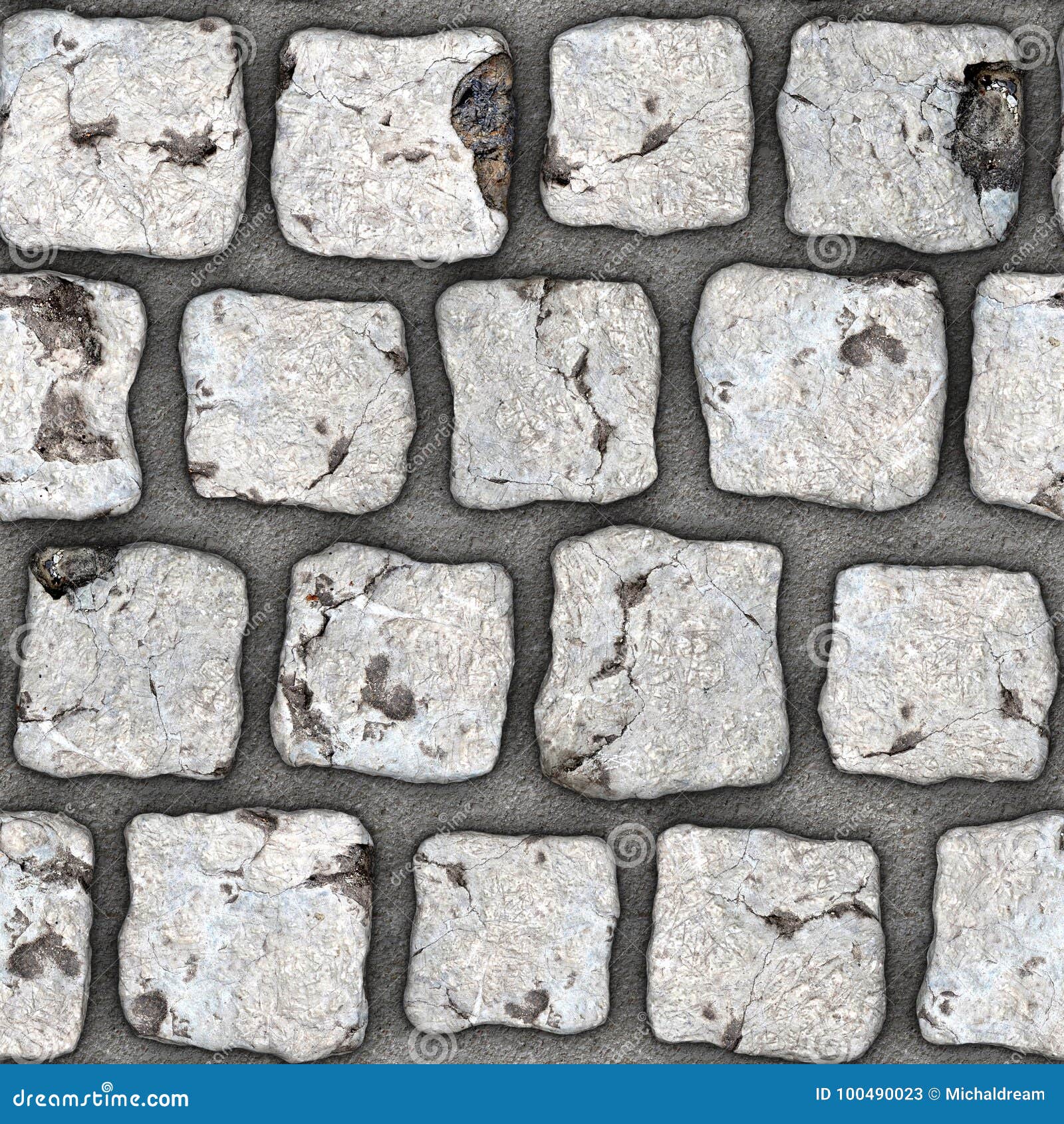 S096 Seamless Texture - Cobblestone Pavers Stock Illustration ...