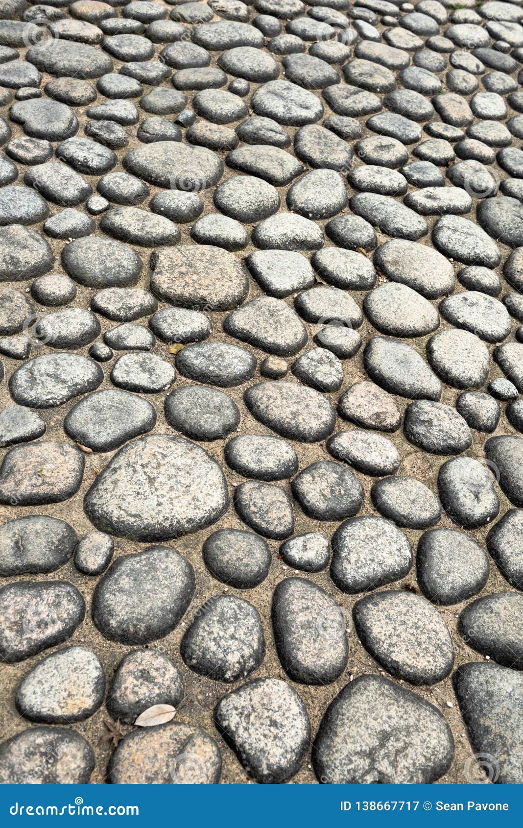 Cobblestone Patterned Surfaced Road Stock Image - Image of pattern ...
