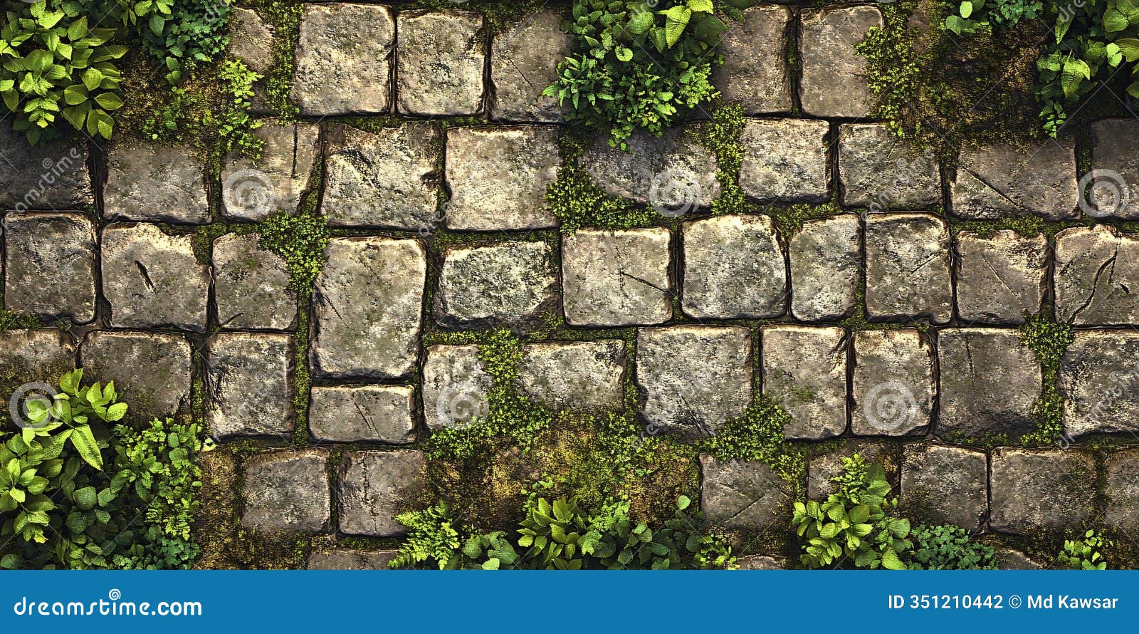 Cobblestone Path Texture Seamless Pattern with High Quality Image Stock ...