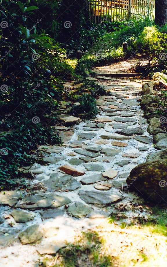 Cobblestone Pathway stock photo. Image of landscape, scenic - 10931134