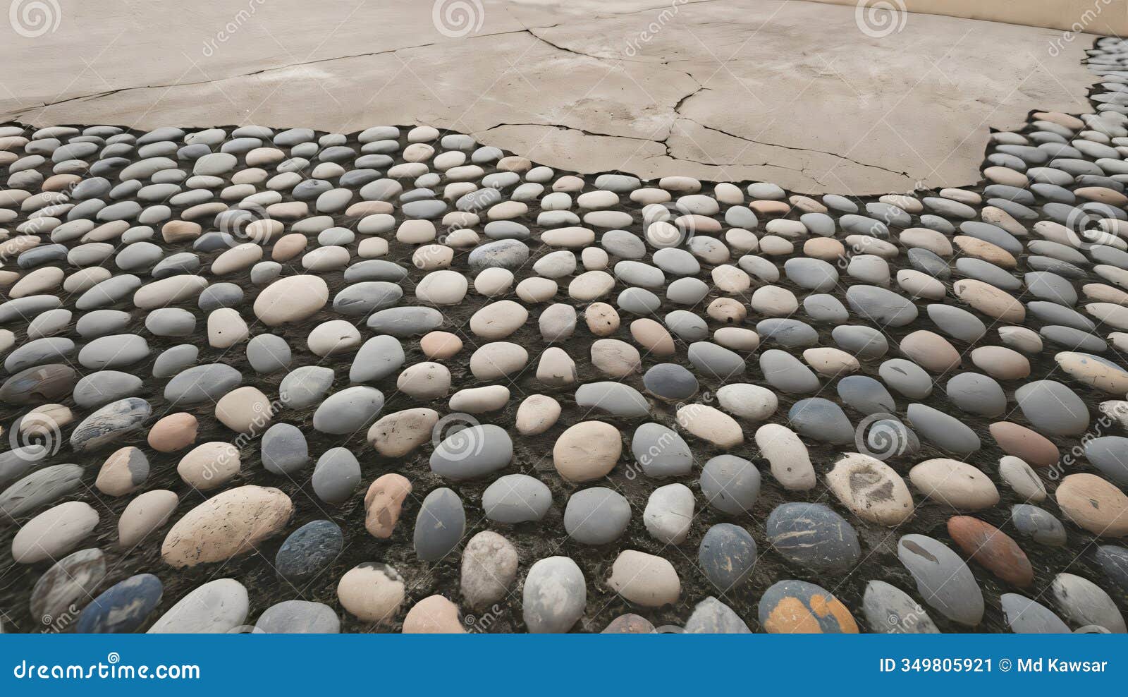 Cobblestone Pathway Texture, Smooth River Stones High Quality Image ...