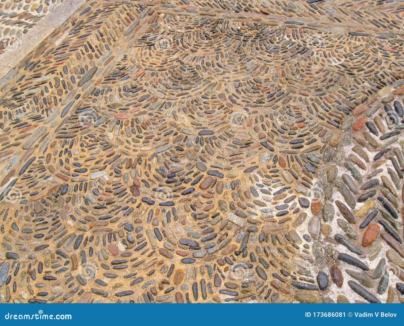 Cobblestone pattern stock image. Image of geometric - 173686081