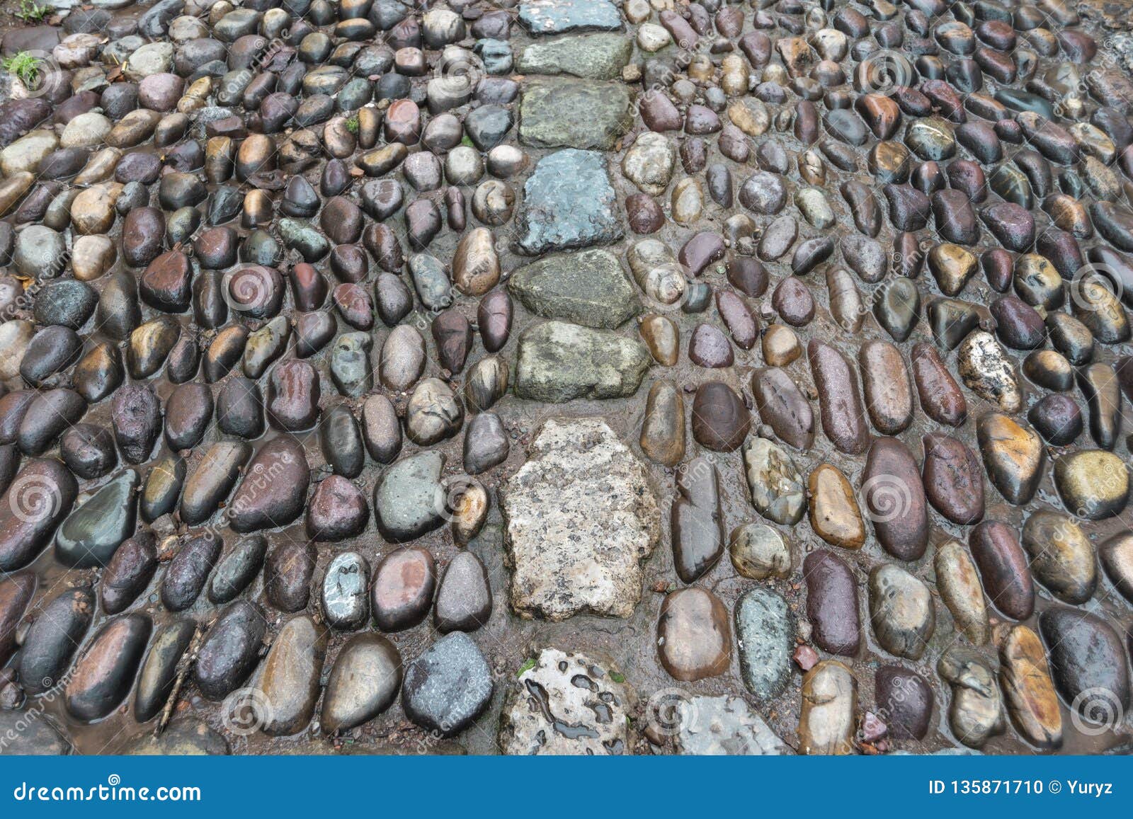 Cobblestone Pavement Pattern Stock Photo - Image of pattern, real ...