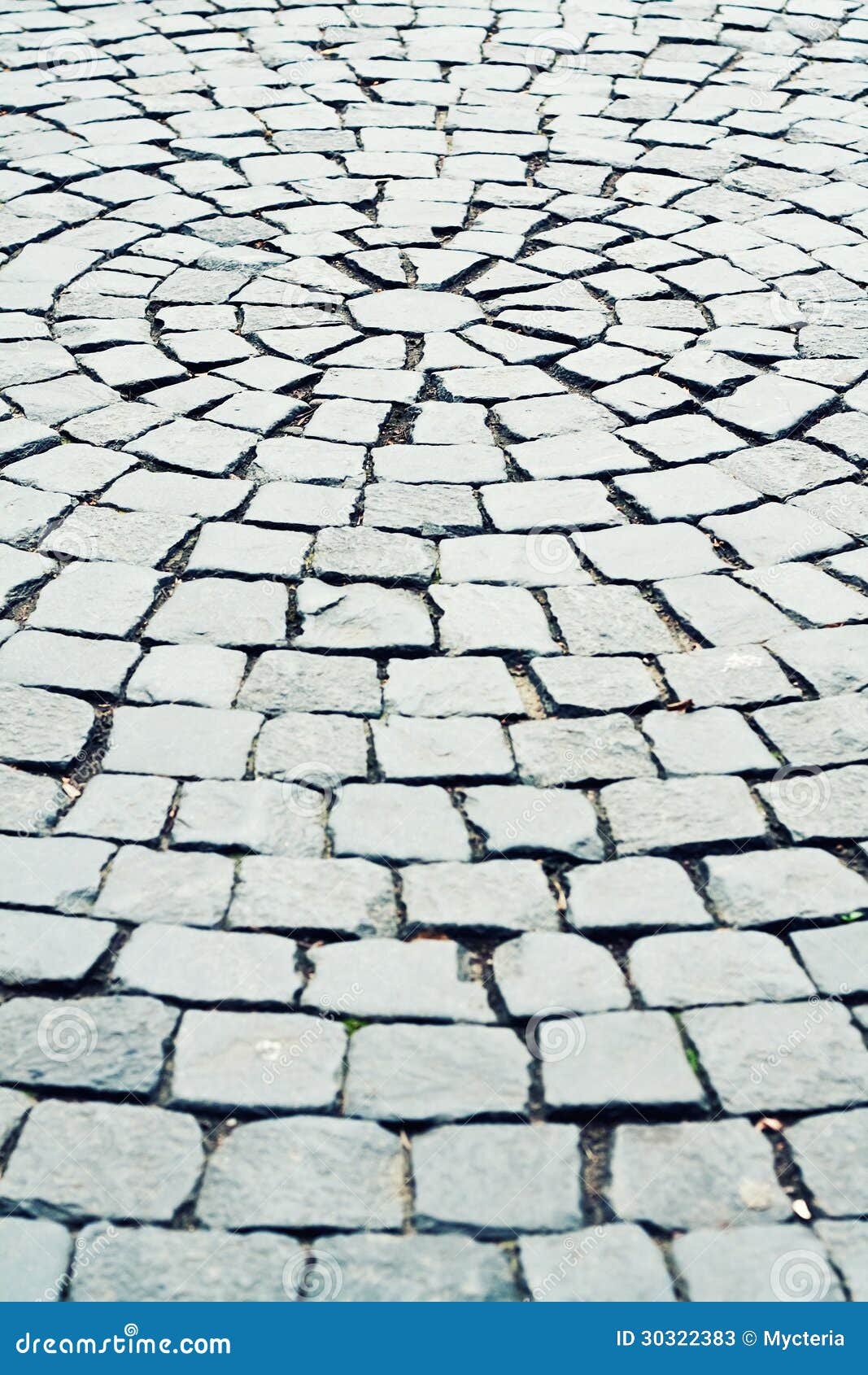 Cobblestone pavement stock image. Image of gray, avenue - 30322383